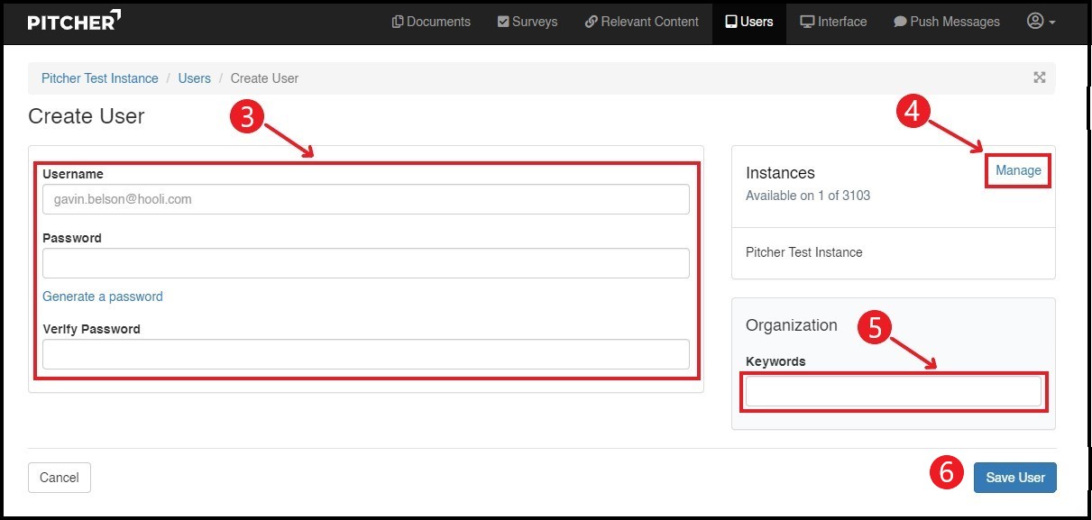 Adding/Deleting Users from Pitcher Admin